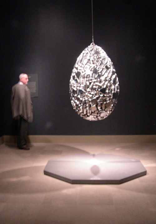 Below: George does Henry Moore